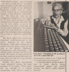 Remembering Edna Ryan: Champion of Equality - Australian Trade Union ...